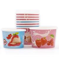 China 6oz 10oz Disposable Paper Bowl for Ice Cream Hot Food Eco Friendly Biodegradable 1000pcs per Carton for sale