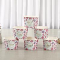 China 6oz 10oz Disposable Paper Bowl for Ice Cream Hot Food Eco Friendly Biodegradable 1000pcs per Carton for sale