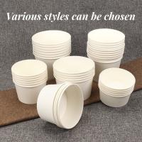 China 12oz 16oz Eco Friendly Logo Printed Ice Cream Paper Cup Stocked Bowl for sale