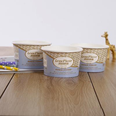 China Custom Design Disposable 3oz Ice Cream Paper Bowl Customization Customized Request for sale