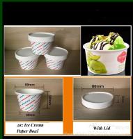 China Custom Design Disposable 3oz Ice Cream Paper Bowl Customization Customized Request for sale