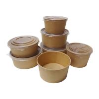 China Custom Disposable Kraft Soup Bucket 8oz to 32oz Eco-Friendly Food Container for sale
