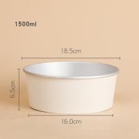 China Custom Logo Printed Disposable Aluminum Foil Kraft Paper Bowl 8oz to 32oz for sale