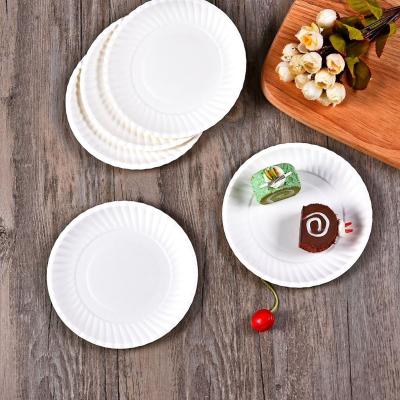 China Customized Disposable Paper Plate 6 Inch Eco Friendly Biodegradable for Takeaway for sale