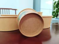 China Eco Friendly Disposable Kraft Paper Soup Bowl 8oz Pack of 50 for Hot and Cold Food for sale