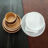 China Disposable Kraft Paper Soup Bowl 8oz 10oz 12oz for Hot Soup Salad Noodles Takeaway for sale
