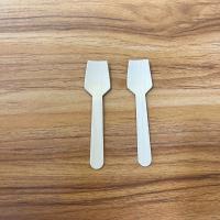 China Disposable Wooden Spoon 15.8cm Eco Friendly Biodegradable Heat Resistant Natural Wood Tableware for sale