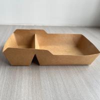 China Custom Logo Disposable Kraft Paper Salad Box 500ml Food Grade Eco Friendly Takeaway for sale