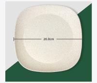 China 43cm*33cm*33cm Package Size Disposable Tableware Made from Eco-friendly Rice Husk for sale
