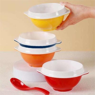 China Food Grade Melamine Baby Bowl 17-17.9cm Custom Logo Eco-Friendly Durable for sale