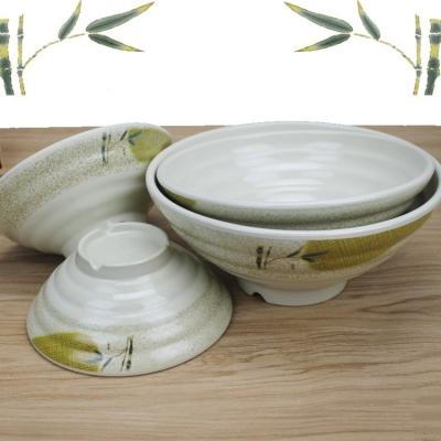 China Melamine Tilted Noodle Mixing Bowl 300ml-700ml Eco-Friendly Durable for Restaurant for sale