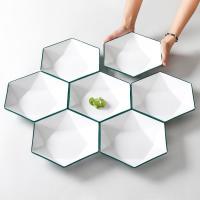China Melamine Hexagonal Bowl 300ml-700ml Colorful Eco-Friendly Food Container for Restaurant Home for sale
