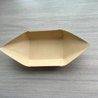 China Eco-Friendly Disposable Kraft Paper Food Box Corrugated Cardboard Hamburger Packaging 100% Biodegradable for sale