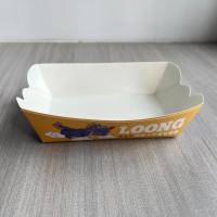 China Eco Friendly Disposable Paper Fries Box Custom Logo Fast Food Take Out Packaging 500ml for sale