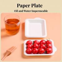 China Wholesale Custom Logo Biodegradable Paper Cake Plate 133mm 152mm Eco Friendly Disposable for sale