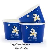 China Food Grade Ice Cream Paper Bowl Custom Printed 1000pcs per Carton for sale