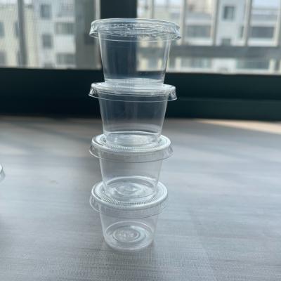 China 2 Oz Pudding Portion Condiment Cups with Lids Eco-Friendly and Customized for sale