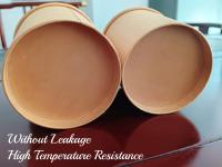 China Disposable Customized Logo Kraft Paper Food Container with Return refunds Guarantee for sale