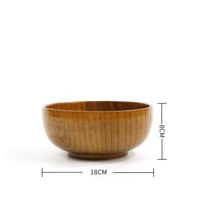 China Natural Wooden Bowl Eco Friendly Food Grade Biodegradable Tableware 10000 MOQ for sale