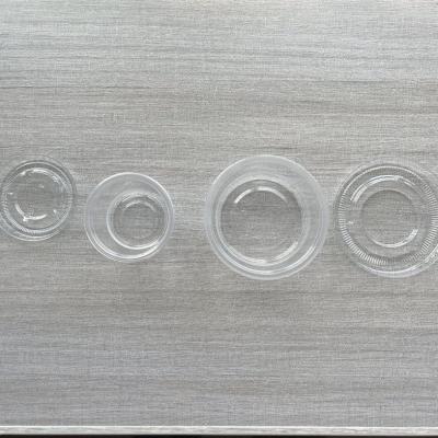 China 1.5 Oz Transparent Sauce Cup with Lid Customized Disposable Plastic Food Containers for sale