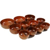 China Wholesale Eco Friendly Natural Wooden Bowls 10000 MOQ Food Grade Biodegradable Tableware for sale