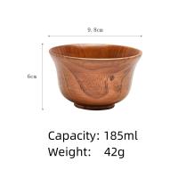 China Eco Friendly Reusable Wooden Bowl 10000 MOQ for Salad Noodle Soup Food Grade Natural for sale