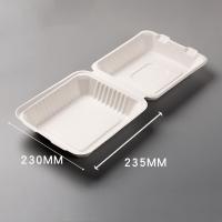 China Disposable 8/9in American Hamburger Box Eco-Friendly Food Container Custom Logo for sale