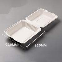 China Disposable 8/9in American Hamburger Box Eco-Friendly Food Container Custom Logo for sale