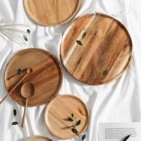China Wooden Round Plate Food Tray with Customized Request and Customization in US for sale