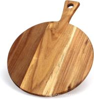 China Natural Wood Steak Plate 30cm Cutting Board Slate Baking Serving Tray Biodegradable for sale