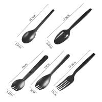 China Airline Disposable Cutlery Set Plastic Spoon Fork 14cm 18cm PP 15kg Package for sale
