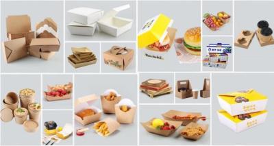 China Eco-Friendly Customized Printing Take Out Food Package in Various Sizes for Packaging for sale