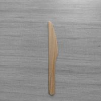 China Eco-Friendly Disposable Wooden Cutlery Set 15.8cm for Camping Biodegradable Natural Color for sale