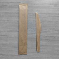 China Eco-Friendly Disposable Wooden Cutlery Set 15.8cm for Camping Biodegradable Natural Color for sale