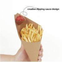 China Paper Material Customized Chips Triangle Box with Shipping Cost and Oil Proof Bag for sale