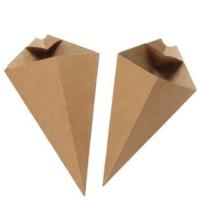 China Paper Material Customized Chips Triangle Box with Shipping Cost and Oil Proof Bag for sale
