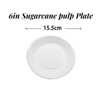China US Biodegradable Sugarcane Bagasse Tableware Plate Carry-out Tableware Multi Color for sale