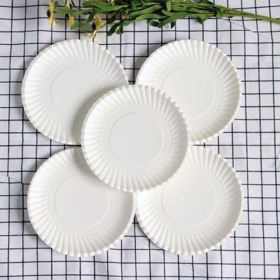 China Disposable Paper Plate 2.9g Net Weight 1000pcs per Carton for Food and Fruit for sale