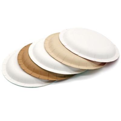 China Eco-Friendly Disposable Paper Oval Plates 2.9g for Birthday Party Supplies Sturdy Non-Slip for sale