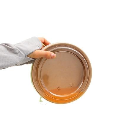 China Eco Friendly Kraft Paper Bowl Lid 500ml 1000ml Disposable for Burger Salad Takeaway for sale