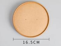 China Eco Friendly Kraft Paper Bowl Lid 500ml 1000ml Disposable for Burger Salad Takeaway for sale