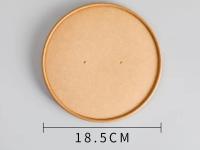China Eco Friendly Kraft Paper Bowl Lid 500ml 1000ml Disposable for Burger Salad Takeaway for sale