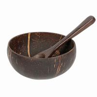 China Natural Coconut Shell Bowl 10000 MOQ Eco Friendly Biodegradable Food Grade Fruit Yogurt Bowl for sale
