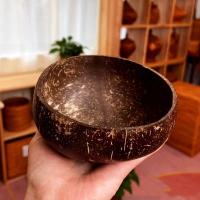 China Natural Coconut Shell Bowl 10000 MOQ Eco Friendly Biodegradable Food Grade Fruit Yogurt Bowl for sale