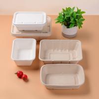 China Sugarcane Lunch Box Biodegradable Compostable Food Container for Estimated Delivery Time for sale