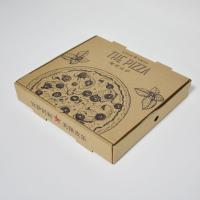 China Kraft Corrugated Cardboard Pizza Box 40x35x15cm Custom Logo Eco-Friendly Disposable for sale