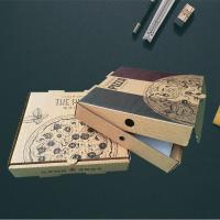 China Kraft Corrugated Cardboard Pizza Box 40x35x15cm Custom Logo Eco-Friendly Disposable for sale