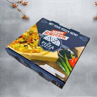 China Kraft Corrugated Cardboard Pizza Box 40x35x15cm Custom Logo Eco-Friendly Disposable for sale