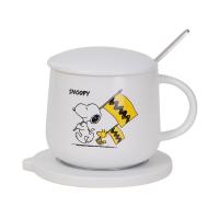 China Circular Ceramic Warm Cup Return Refunds for Office 55 Degree Intelligent Cartoon Cup for sale