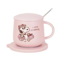 China Circular Ceramic Warm Cup Return Refunds for Office 55 Degree Intelligent Cartoon Cup for sale